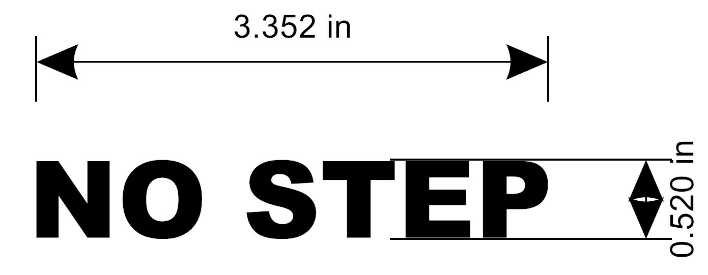 2 Sets of 5 "No Step" sticker decals for Aircraft Agriculture Farming ...