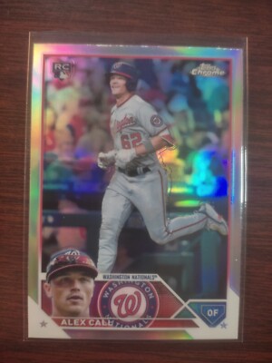 Alex Call 2023 Topps Chrome RC Rookie Refractor #187 Washington ...
