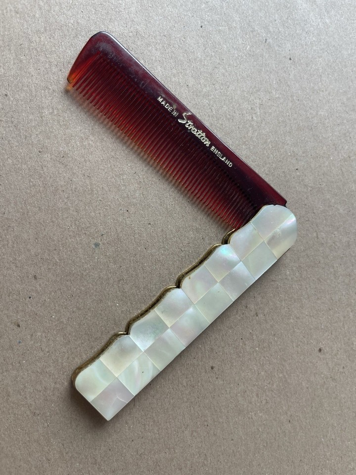 Stratton Compact Folding Pocket Comb 1950s Vintage, Made in England | eBay