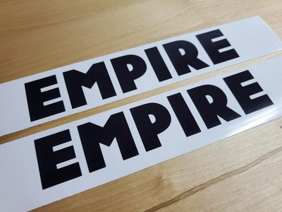 empire generator Decals Stickers Gloss black 8" (2) Fast USA | eBay