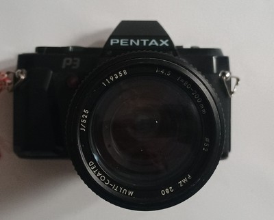 Pentax P3 35mm SLR Film Camera, 80-200 Zoom Lens -3.5 | eBay