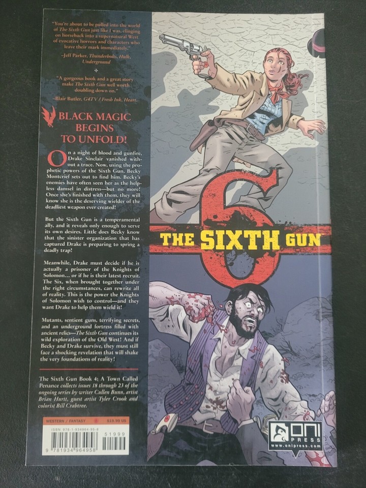 THE SIXTH GUN Volume 4 A TOWN CALLED PENANCE TPB COLLECTION ONI CULLEN ...