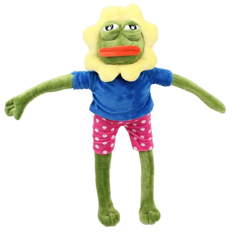 Frog Sad Frog Pepe Feels Bad Man Feels Good Man Sun Flower Doll Stuffed ...