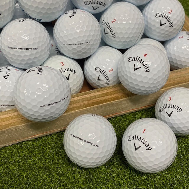 24 Callaway Chrome Soft X/XLS Mint Condition AAAAA (5A) Used Golf Balls ...