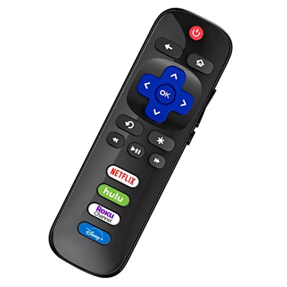 New Replaced Remote FIT For ROKU TV TCL/Sanyo/ Element/ Haier/ RCA/ LG ...