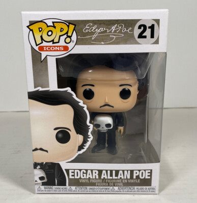 Funko POP Icons Edgar Allan Poe Skull 21 Goth The Raven New in Box | eBay