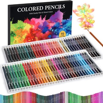 72 Pack Coloring Pencils, Colored Pencils for Adult Coloring Books with ...