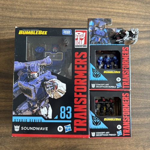 Transformers Studio Series Soundwave 83 Voyager Bumblebee Rumble Frenzy ...