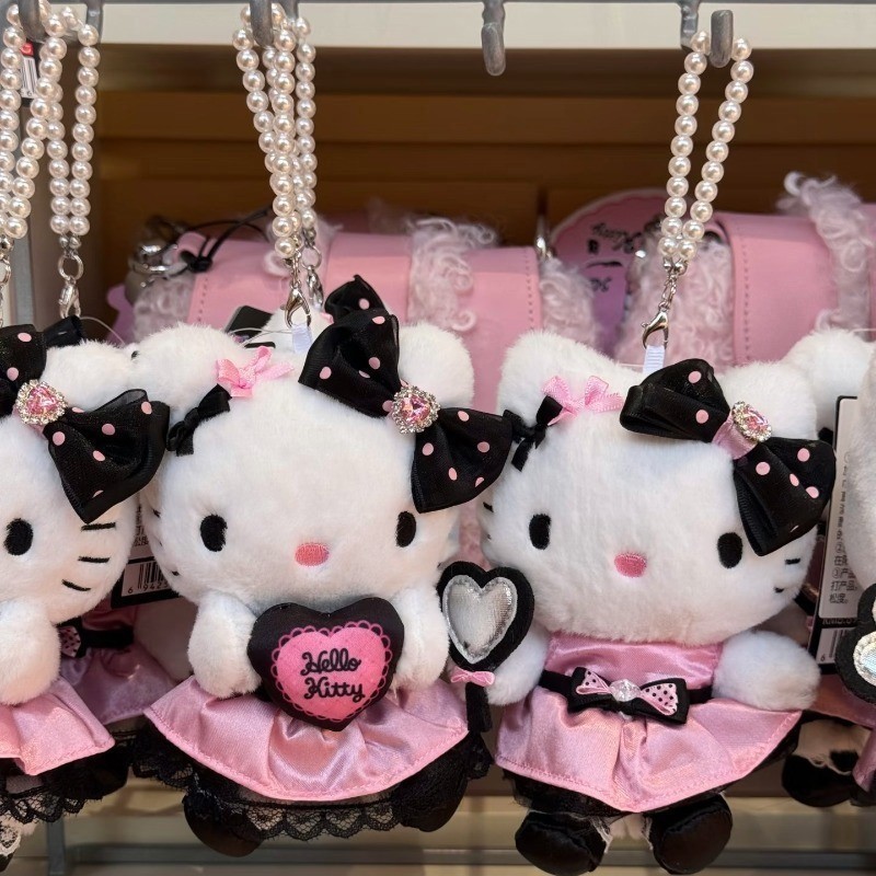 Authentic Miniso Hello Kitty Sparkling Party Series Plush Doll Pendant ...