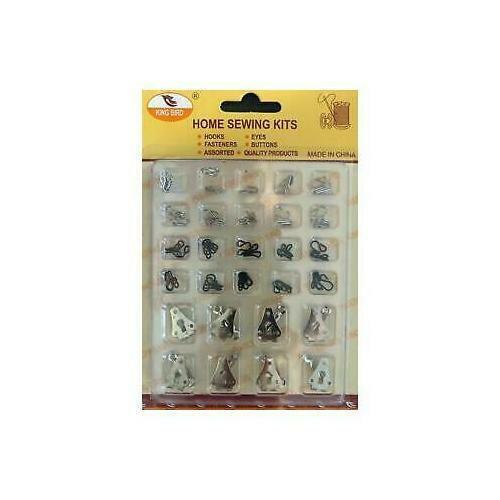 20 Eye Fasteners Black and Silver 8 Trousers Skirts Hooks sewing ...