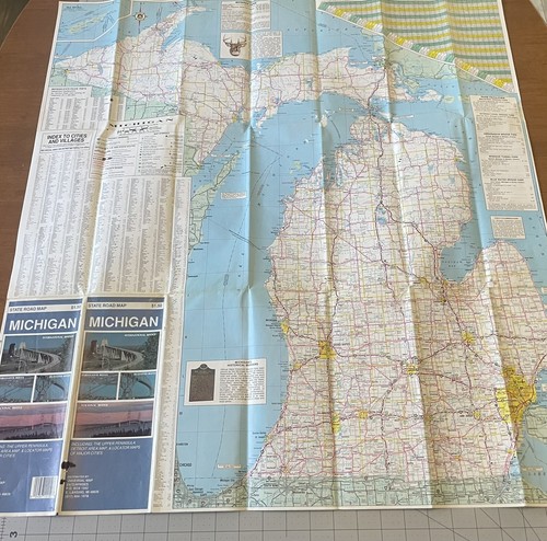 Vintage Michigan State Road Map | eBay