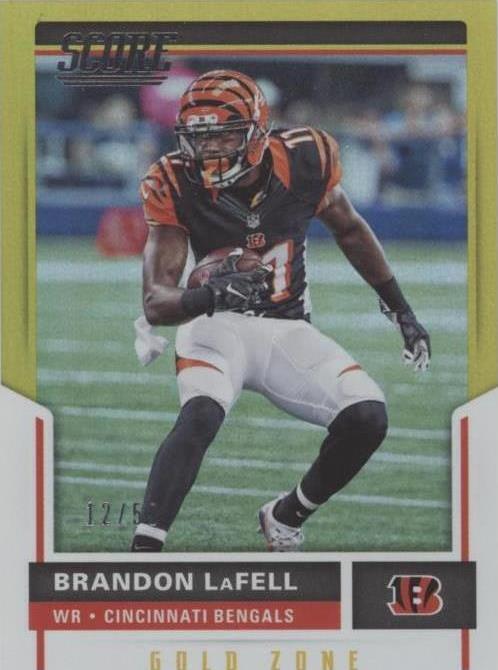 2017 Score - Brandon LaFell #282 Gold Zone /50 for sale online | eBay