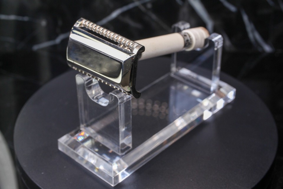 Merkur Slant Solingen double edge safety razor unused mailer box 640 38 ...