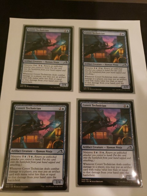 MTG Covert Technician Kamigawa: Neon Dynasty 049/302 Regular Uncommon ...