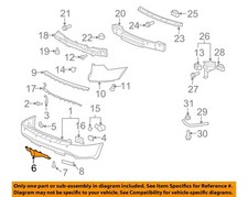 Buick GM OEM 08-12 Enclave-bumper Trim-insert 25775357 for sale online ...