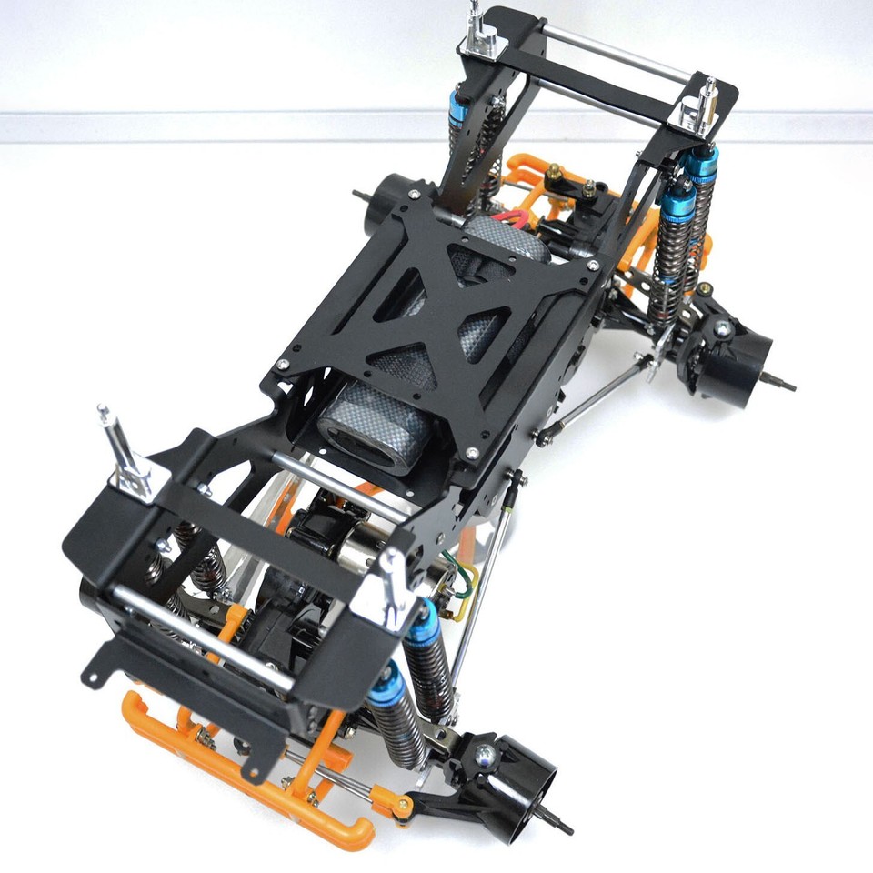 Aluminium Custom Chassis for Tamiya Bullhead Super Clod Buster RC Body ...