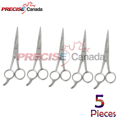 4.5" HAIR CUTTING SCISSORS/BARBER SHEARS - ICE TEMPERED 5 PCS | eBay