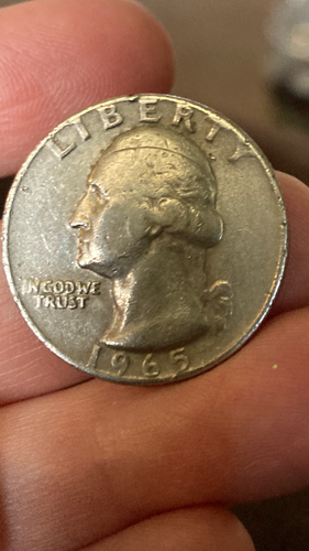 Rare 1965 Quarter - No Mint Mark - Edge Error With Rim Lining - Letter ...