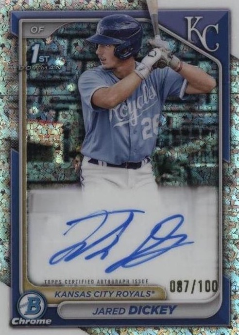 2024 Bowman - Chrome Prospect Autographs Jared Dickey #CPA-JDI Mini ...