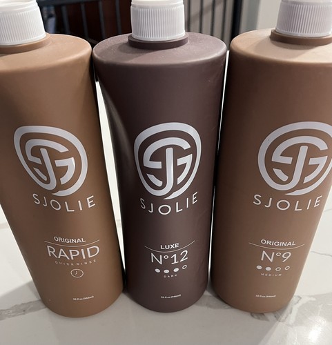 Lot Of 3 Sjolie Solution NEW 32oz No. 9, LUXE 12, & Original Rapid ...