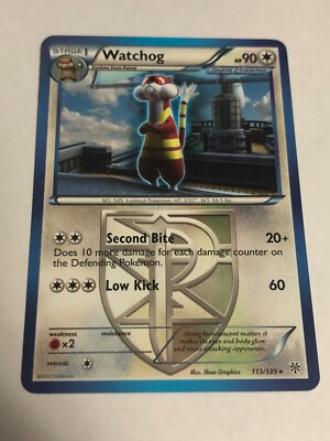 Pokemon Card Plasma Storm Watchog 113/135 Near Mint | eBay