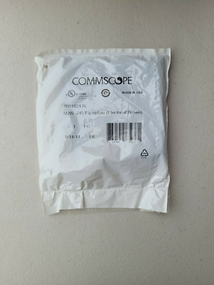BRAND NEW SET OF 2 COMMSCOPE M28L-245 BROWN OUTLET FACEPLATE 8 PORT ...