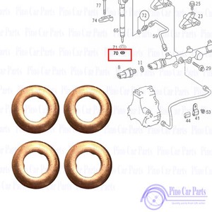 4 x Fuel Injector Seal Screw Nozzle Holder Washer For Mercedes-Benz ...