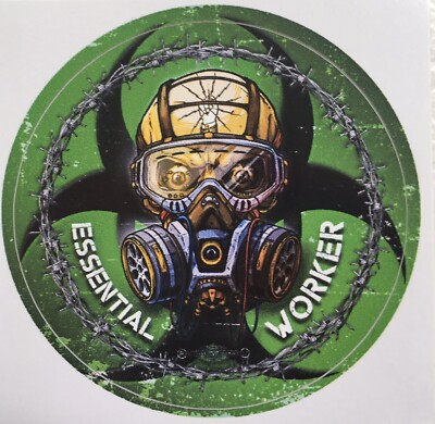 Essential Worker Hard Hat Sticker | eBay