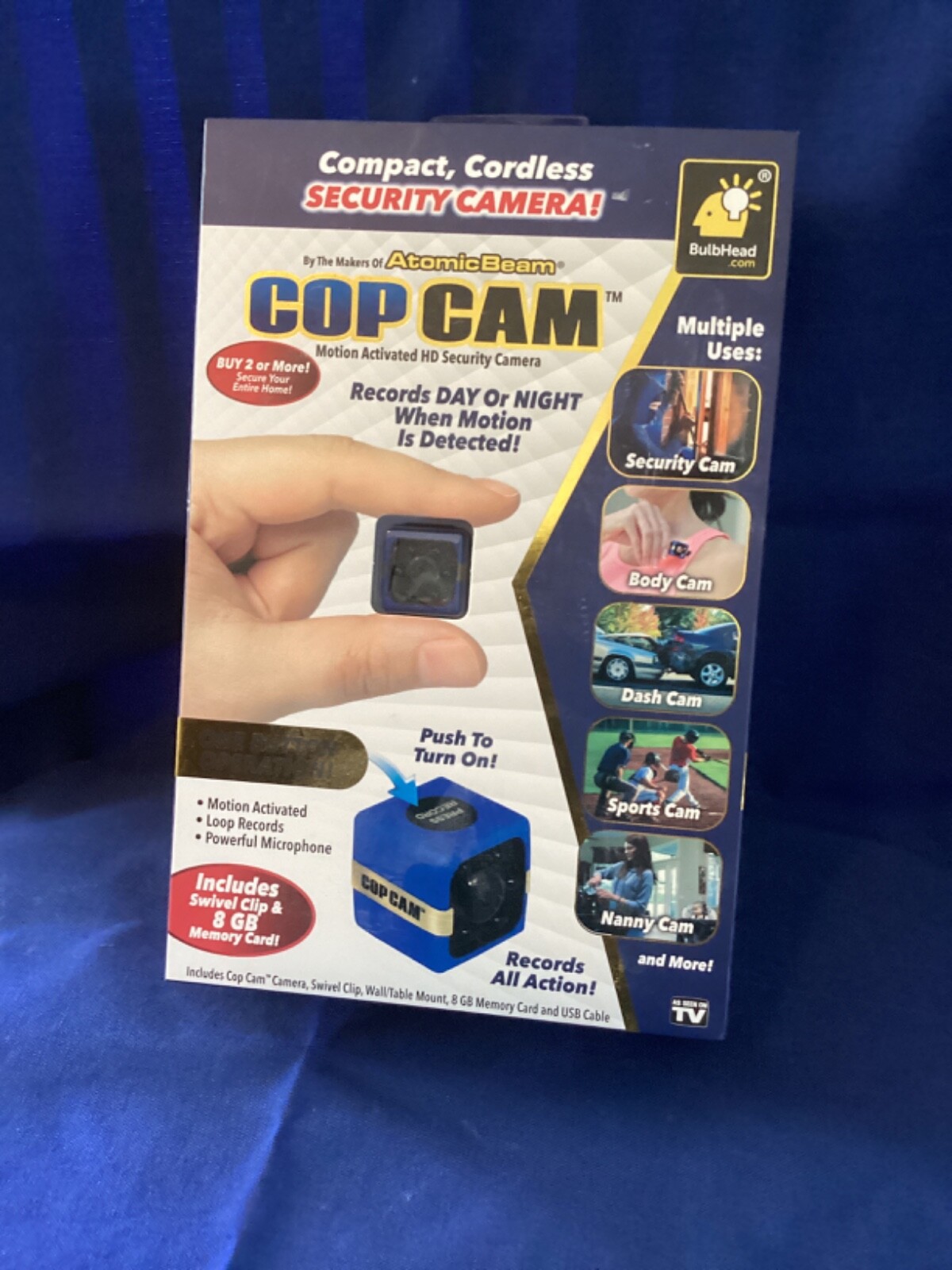 Atomic Beam M17697 Cop Cam Mini Wireless Security Camera for sale ...