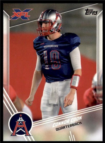 2020 XFL Base #106 Connor Cook - Houston Roughnecks | eBay