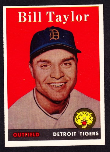 1958 TOPPS #389 BILL TAYLOR TIGERS | eBay