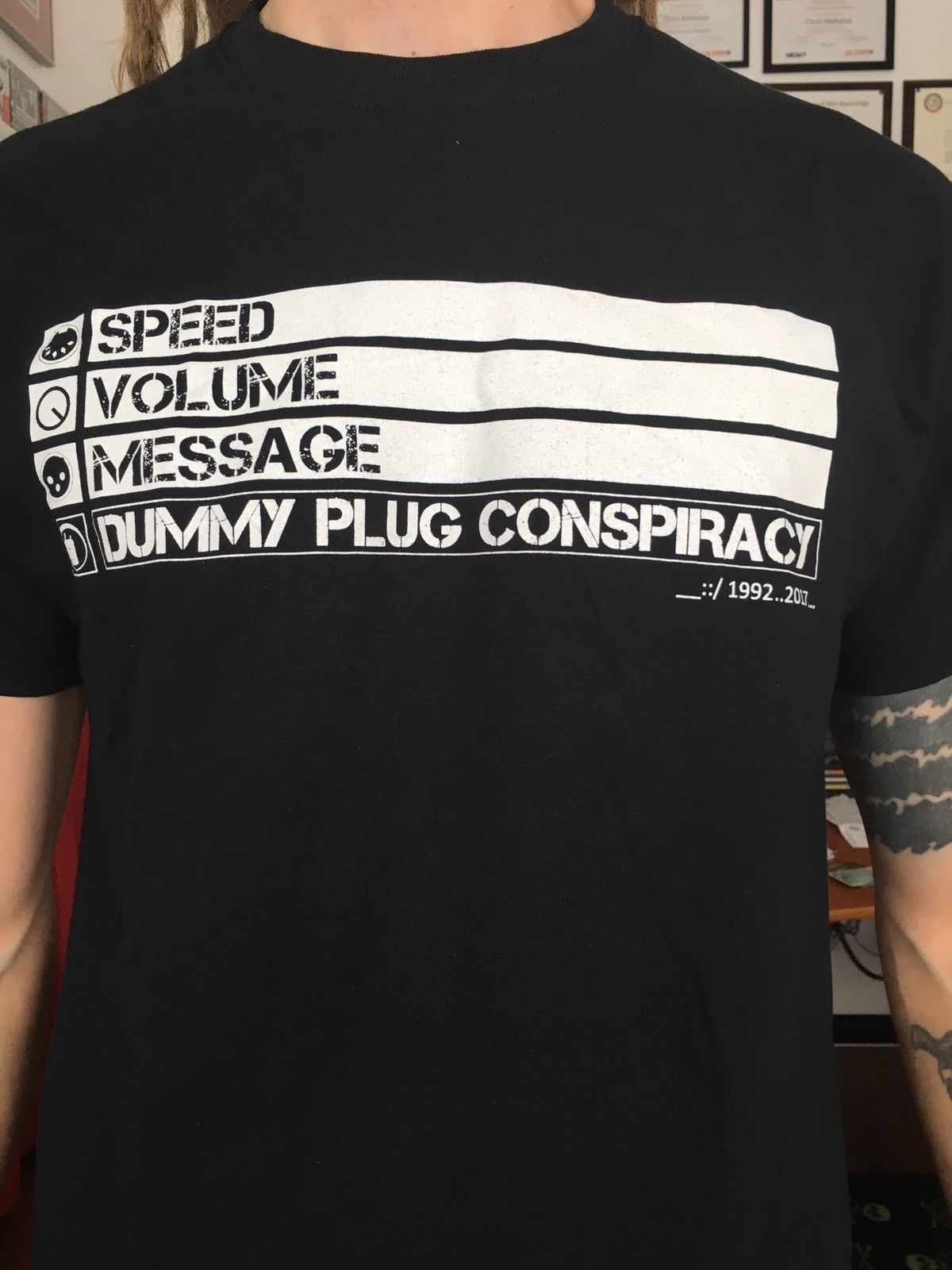 Dummy Plug Conspiracy shirt 3bar Atari Teenage Riot DHR Gabber Hardcore ...