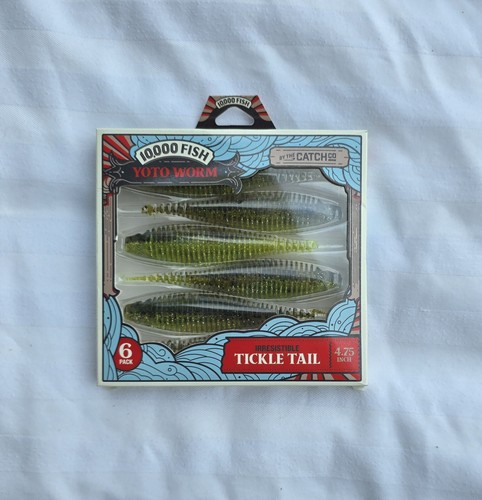 Catch Co - 10,000 Fish Yoto Worm Irresistible Tick - Soft Lure - 4.75 ...