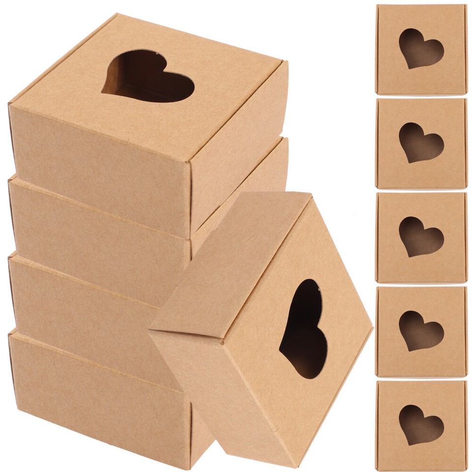 20 Pcs Kraft Paper Box Mini Small Candy Boxes Cardboard Jewelry ...