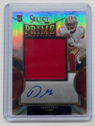 2022 Select Danny Gray Prime Silver Prizm Rookie Patch Auto Autograph ...