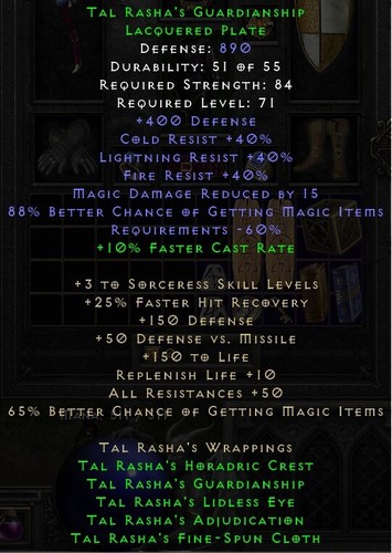 Diablo 2 Resurrected Tal Rasha’s Full Set | eBay