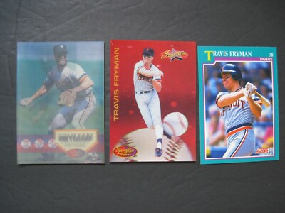 TRAVIS FRYMAN Baseball Cards 1991 Score Rookie #570 Sportflic 1994 #178 ...