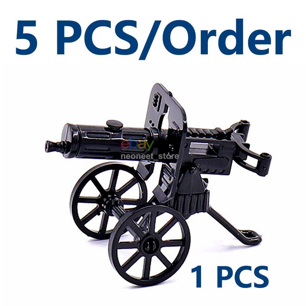 MOC WWII Military Weapon MG08 Maxim Heavy Machine Gun Mini Toy Figures ...