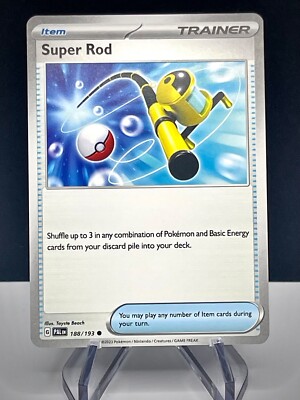 Super Rod 188/193 NM - Paldea Evolved Scarlet Violet Pokemon Card | eBay
