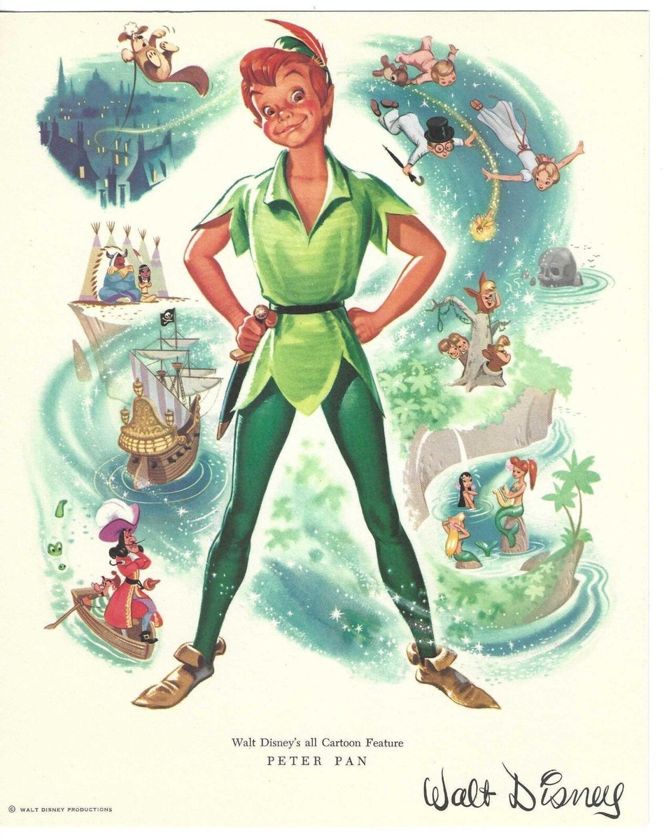Peter Pan R58 Original Classic Window Card Movie Theater