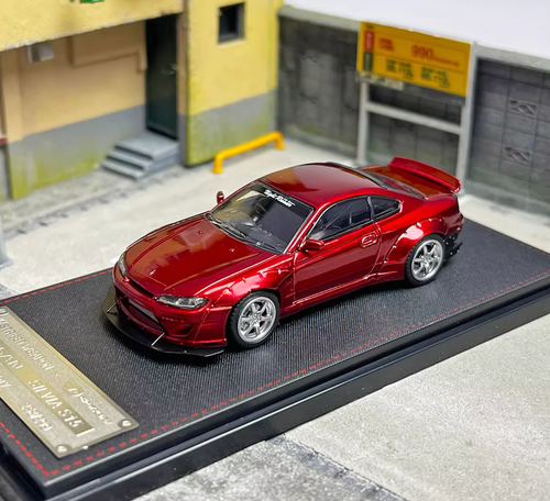SW 1:64 Red JDM S15 Slivia Widebody Racing Sports Model Toy Diecast ...