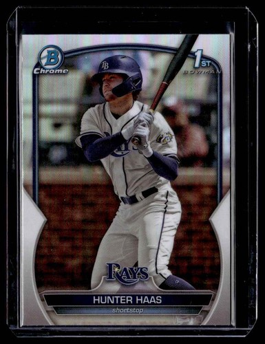 2023 Bowman Draft Chrome Refractors Hunter Haas RC Tampa Bay Rays #BDC ...