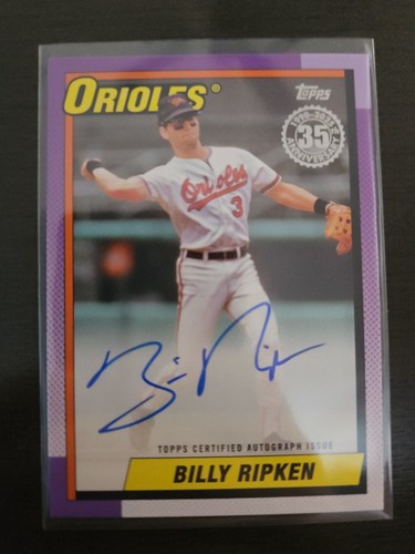 2025 Topps Series 1 Billy Ripken 1990 Topps 35th Anniversary On-Card ...