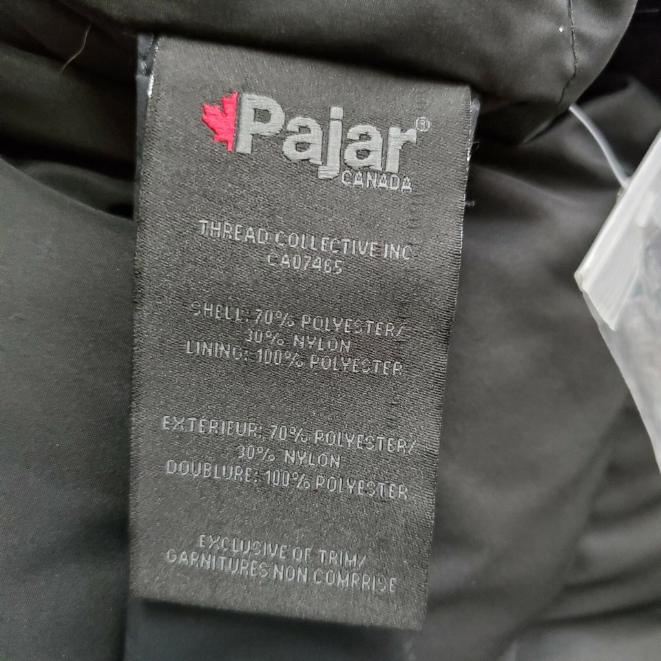 PAJAR Mens XL Down Insulated New $699 Black Fielding Jacket Hooded Coat ...