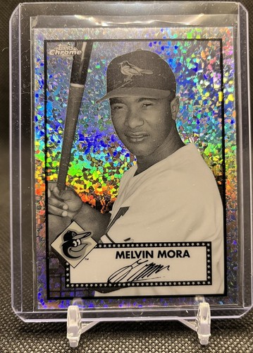 2021 Topps Chrome Platinum Anniversary MELVIN MORA B&W Mini Diamonds ...