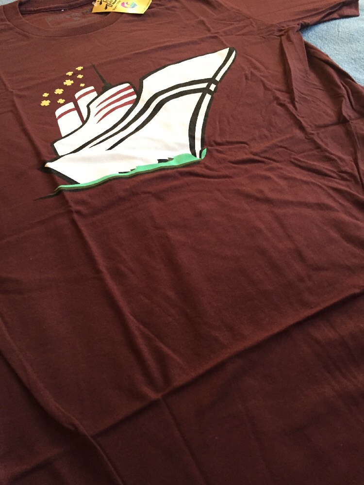 PINK DOLPHIN YATCH TEE IN MAROON SZ S !!!! BAPE, SUPREME | eBay