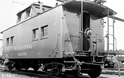 RDG reading railroad 92930 wood caboose mounted copy negative | eBay
