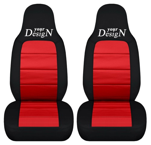 Designcovers fits 99-00 MAZDA MIATA CAR SEAT COVERS BLACK RED YOUR ...