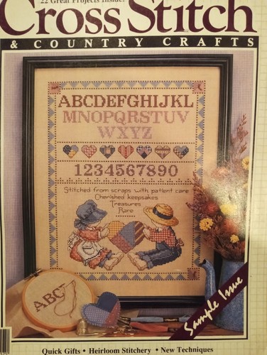 Sample First Issue Cross Stitch & Country Crafts Magazine Cross Stitch ...