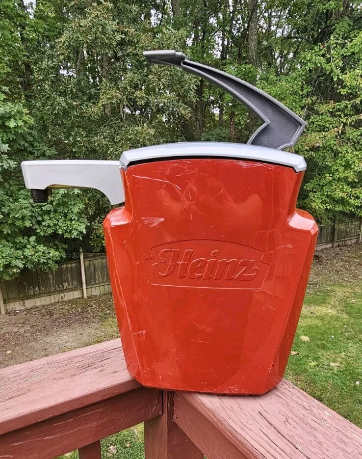 Heinz 1.5 Gallon Condiment Dispenser Set / Ketchup and Mustard | eBay